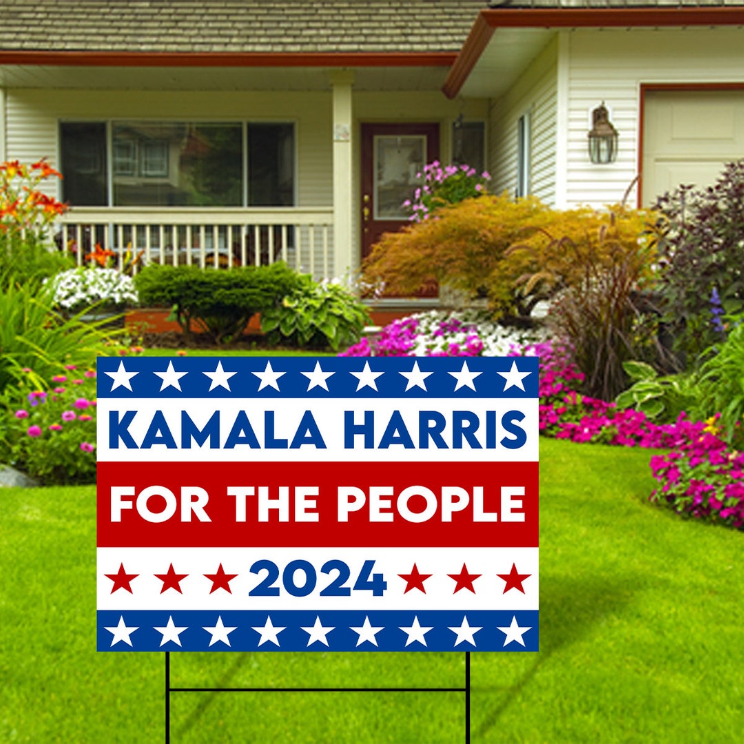 Kamala Harris 2024 Yard Sign, Kamala Harris for President Yard Sign ...