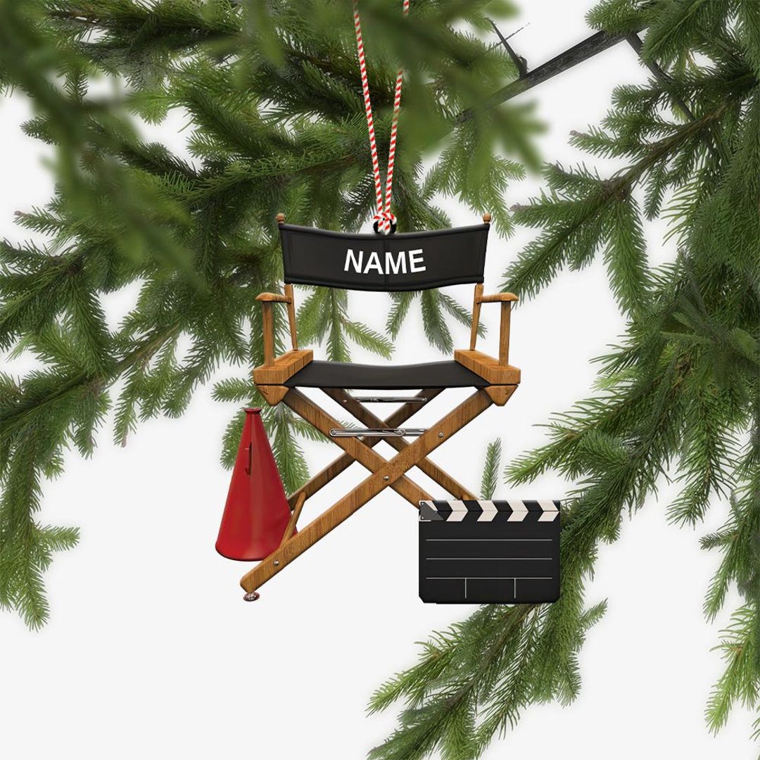 Personalized Film Clapboard Ornament, Film Clapper Car Ornament, Film ...