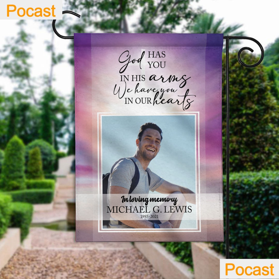 Personalized Photo in Memory of Flag, Loss of Loved Ones, Memorial ...