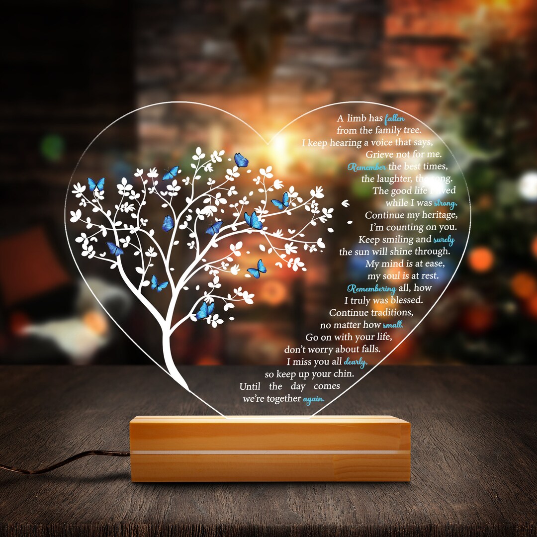 A Limb Has Fallen Night Light, Memorial Night Light, Remembrance Night ...