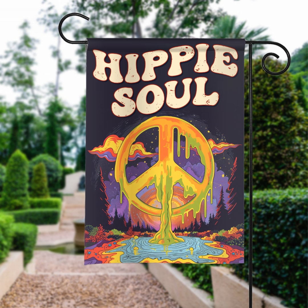 Hippie Soul Flag, Hippie Flag, Love Hippie, Love Peace, Tie Dye Flag ...