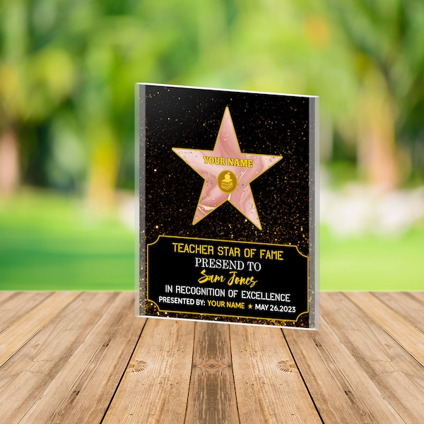 Teacher Walk of Fame - Etsy