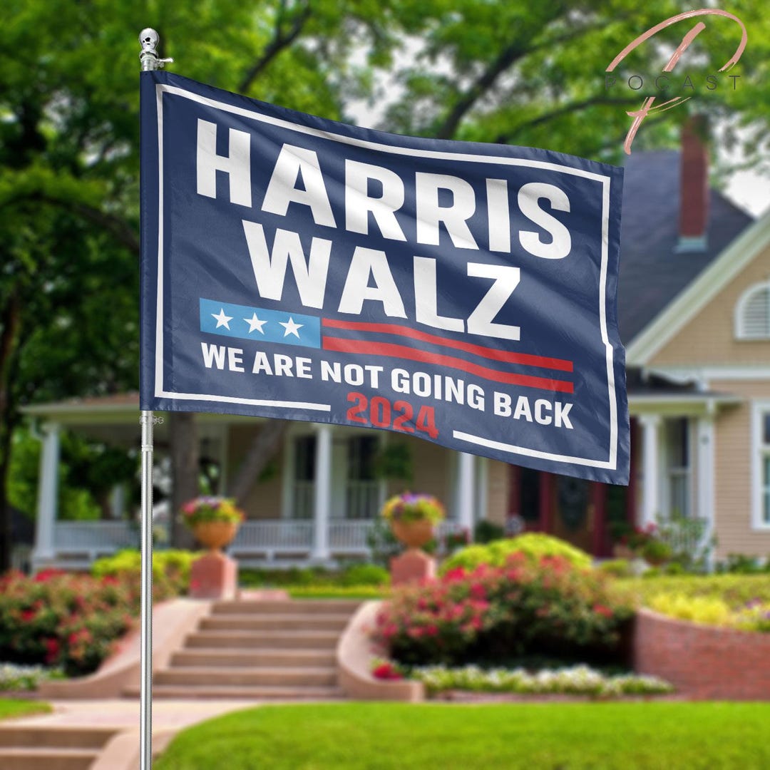 Kamala Harris Walz 2024 Flag, Harris Walz For The People Flag, We Are ...