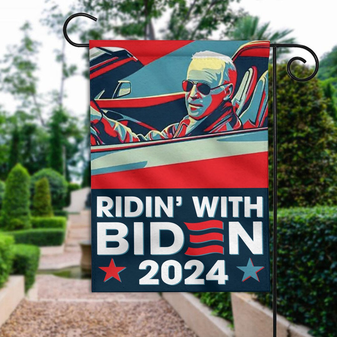 Ridin With Biden 2024 Flag, Biden Harris 2024 Flag, Biden for President ...