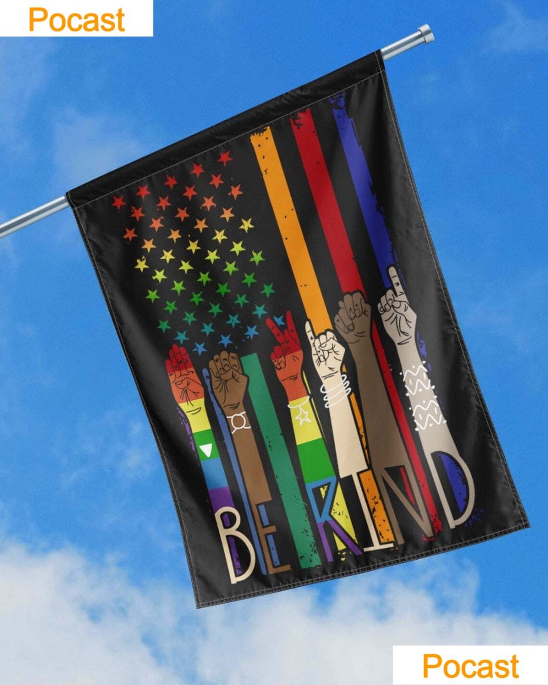 BLM Fist Pride Flag, Inclusive Pride Flag, Progress Pride Flag, Gay ...