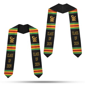 Personalized Graduation Stole Class of 2024 Kente Stoles Gift African ...