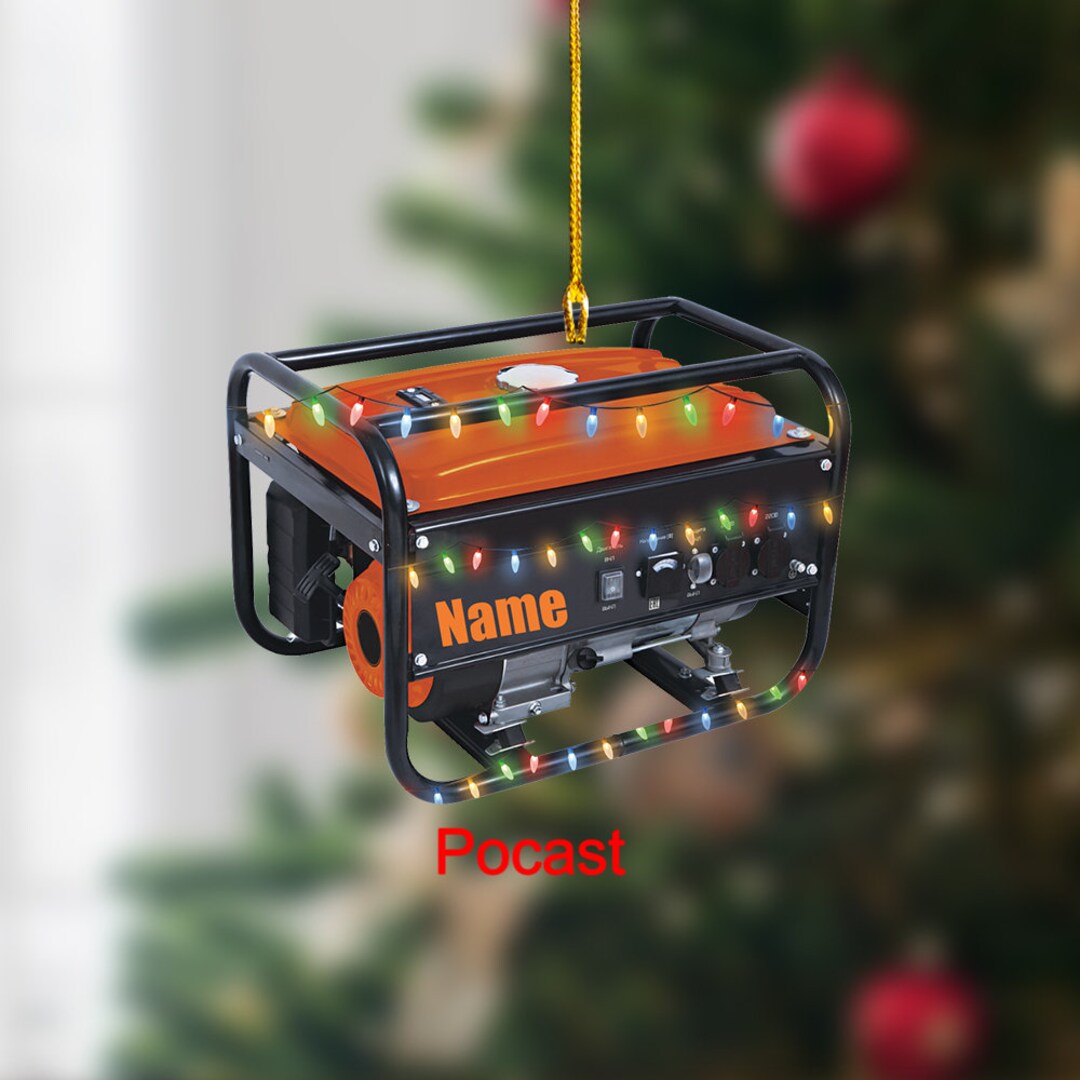 Personalized Engine-generator Electric Christmas Ornament,generator ...