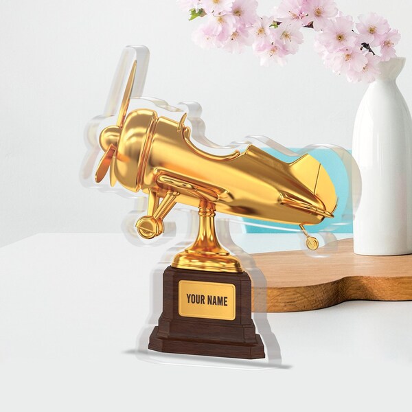 Airplane Trophy - Etsy
