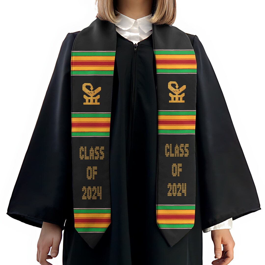 Personalized Graduation Stole Class of 2024 Kente Stoles Gift African ...