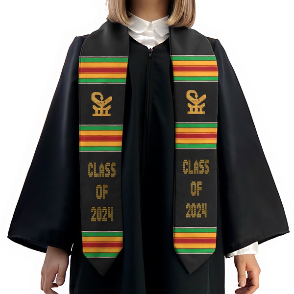 Personalized Graduation Stole Class of 2024 Kente Stoles Gift African ...