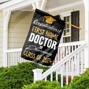 Personalized Doctor of Pharmacy Flag, Custom Pharm D Graduation Flag ...