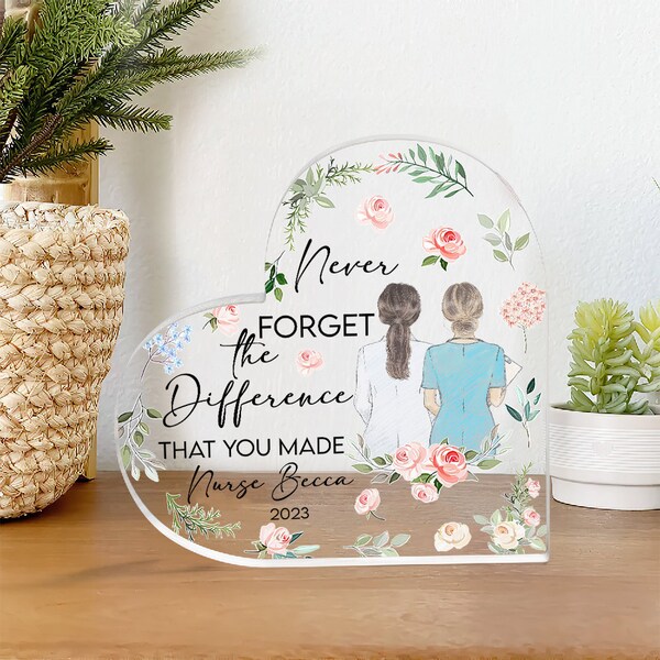 Never Forget the Difference You Make Plaque - Etsy