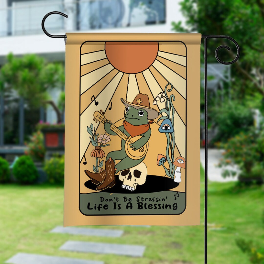 Retro Frog Stay Weird Flag, Retro Frog Flag, Funny Frog Flag, Retro ...