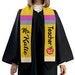 Personalized Graduation Teacher Pencil Stoles, Teacher Graduation Stole ...
