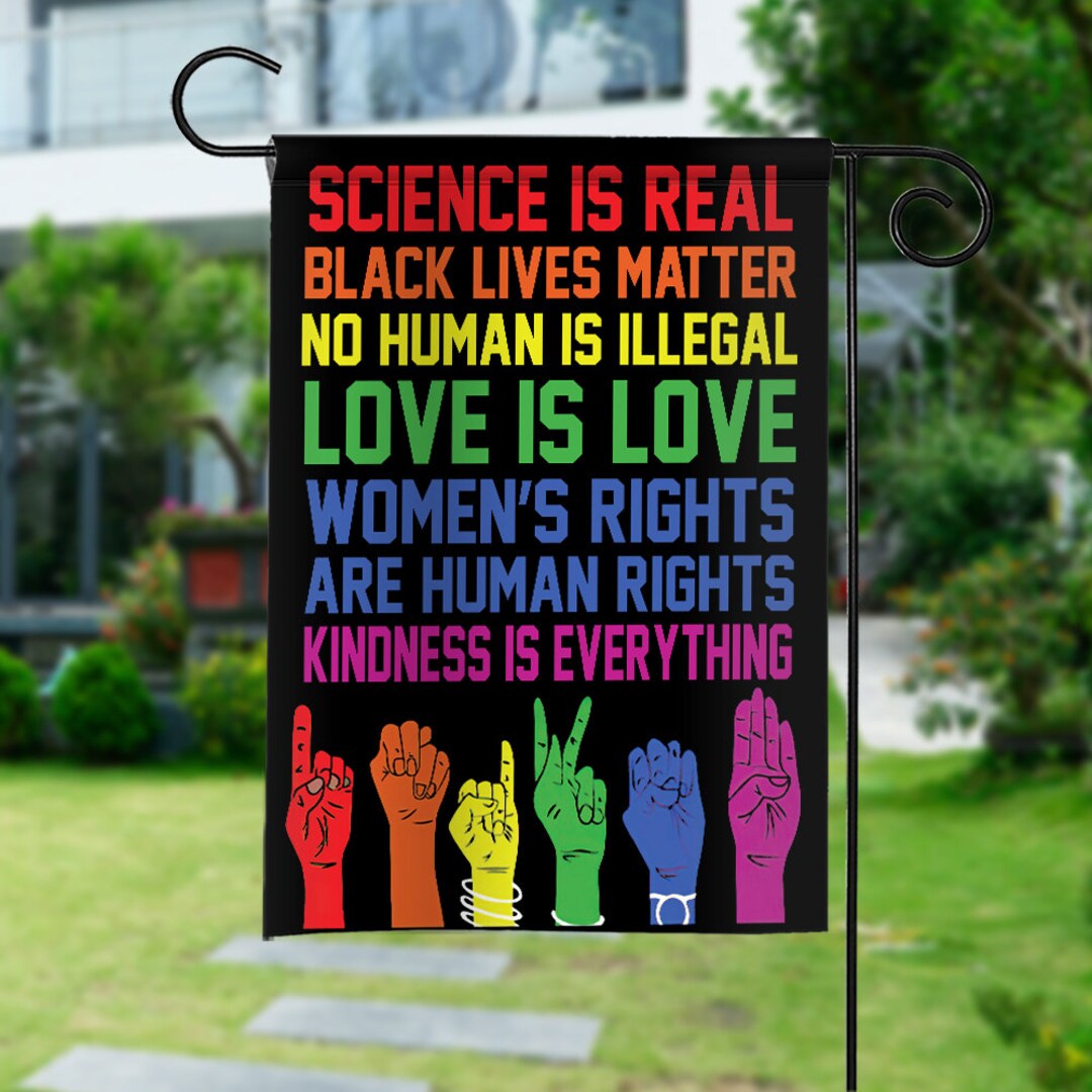 In This House We Believe Flag, Hate Has No Home Flag, Kindness is ...