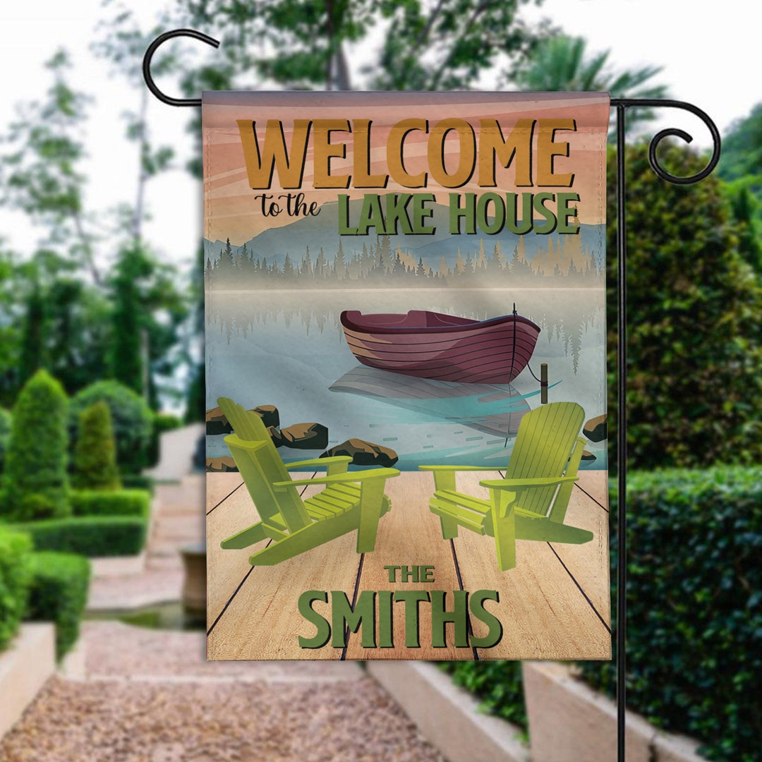 Personalized Welcome to Our Lake Flag, Life is Better at the Lake Flag ...