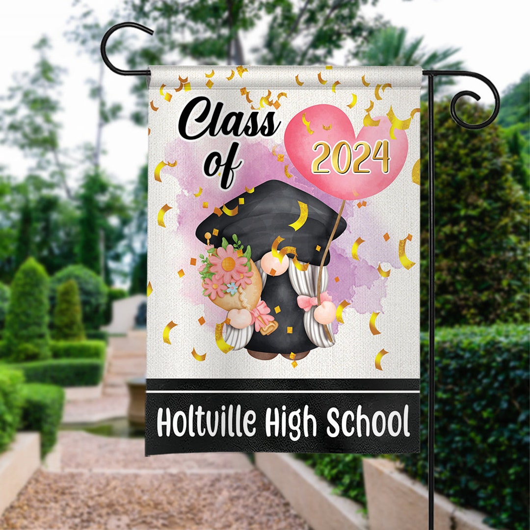 Personalized Graduation 2024 Flag, Graduate Yard Sign, Class of 2024 ...