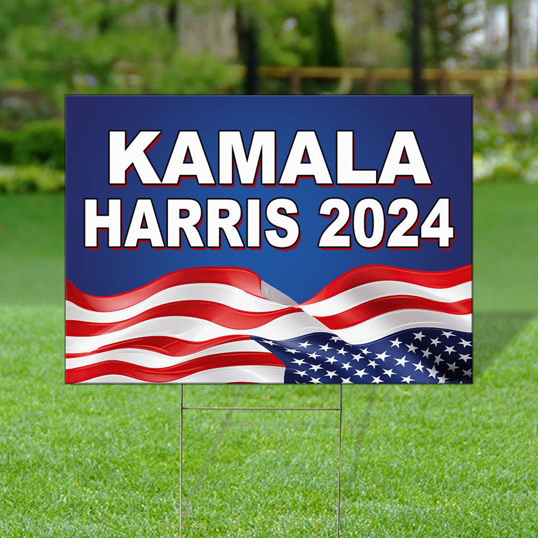 Kamala Harris 2024 Yard Sign, Kamala Harris for President Yard Sign ...