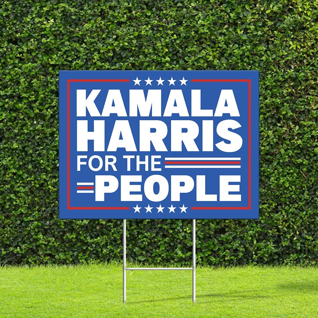 Kamala Harris 2024 Yard Sign, Kamala Harris for President Yard Sign ...