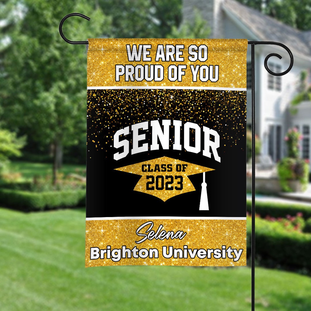 Personalized Graduation 2024 Flag, Custom College Flag, Class of 2024 ...