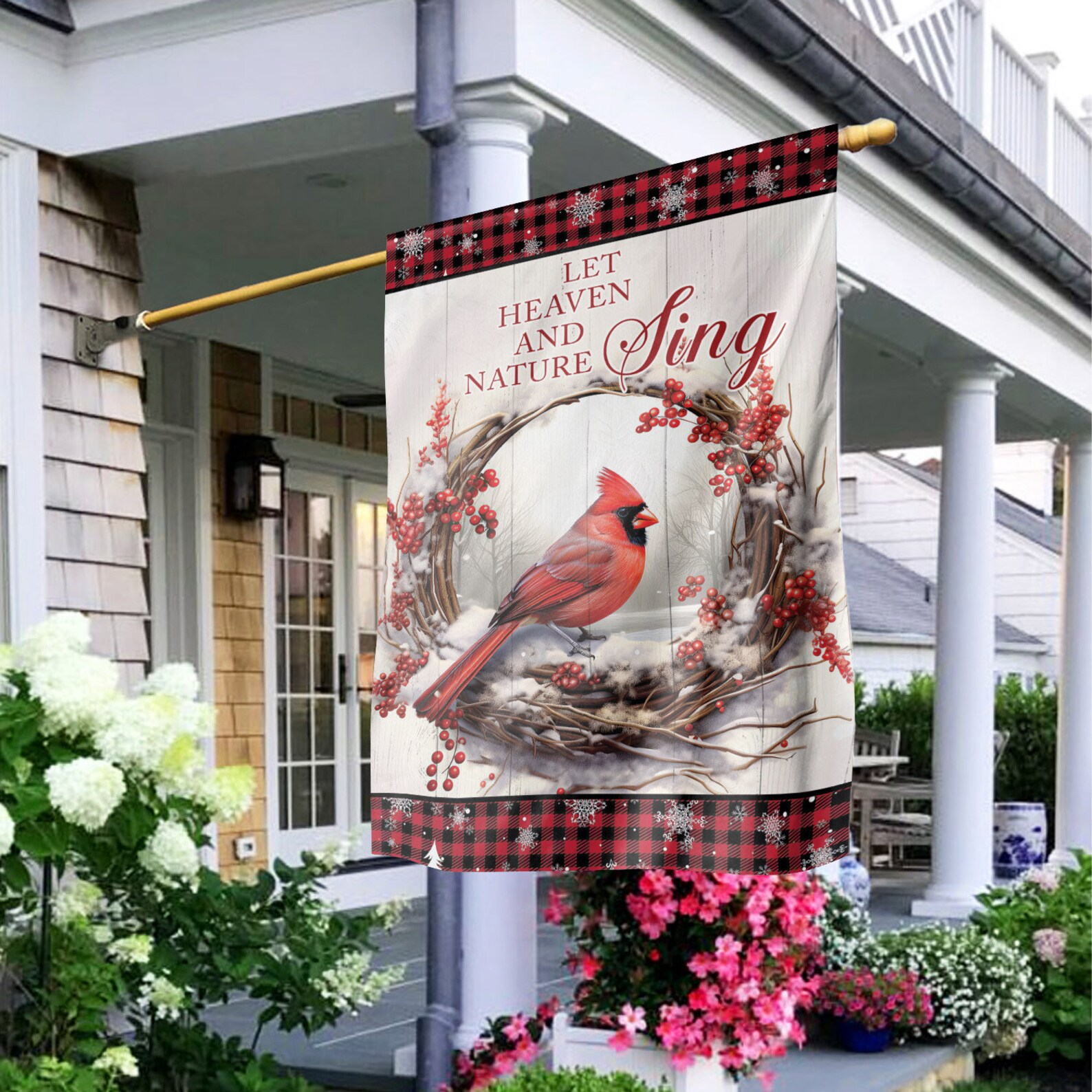 Plaid Heaven and Nature Sing Cardinal Garden Flag Cardinal - Etsy