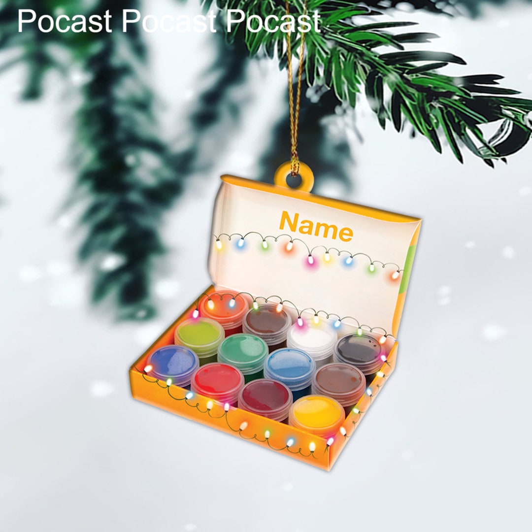 Paint Color Box Christmas Light Ornament, Christmas Tree Decor, Loved ...