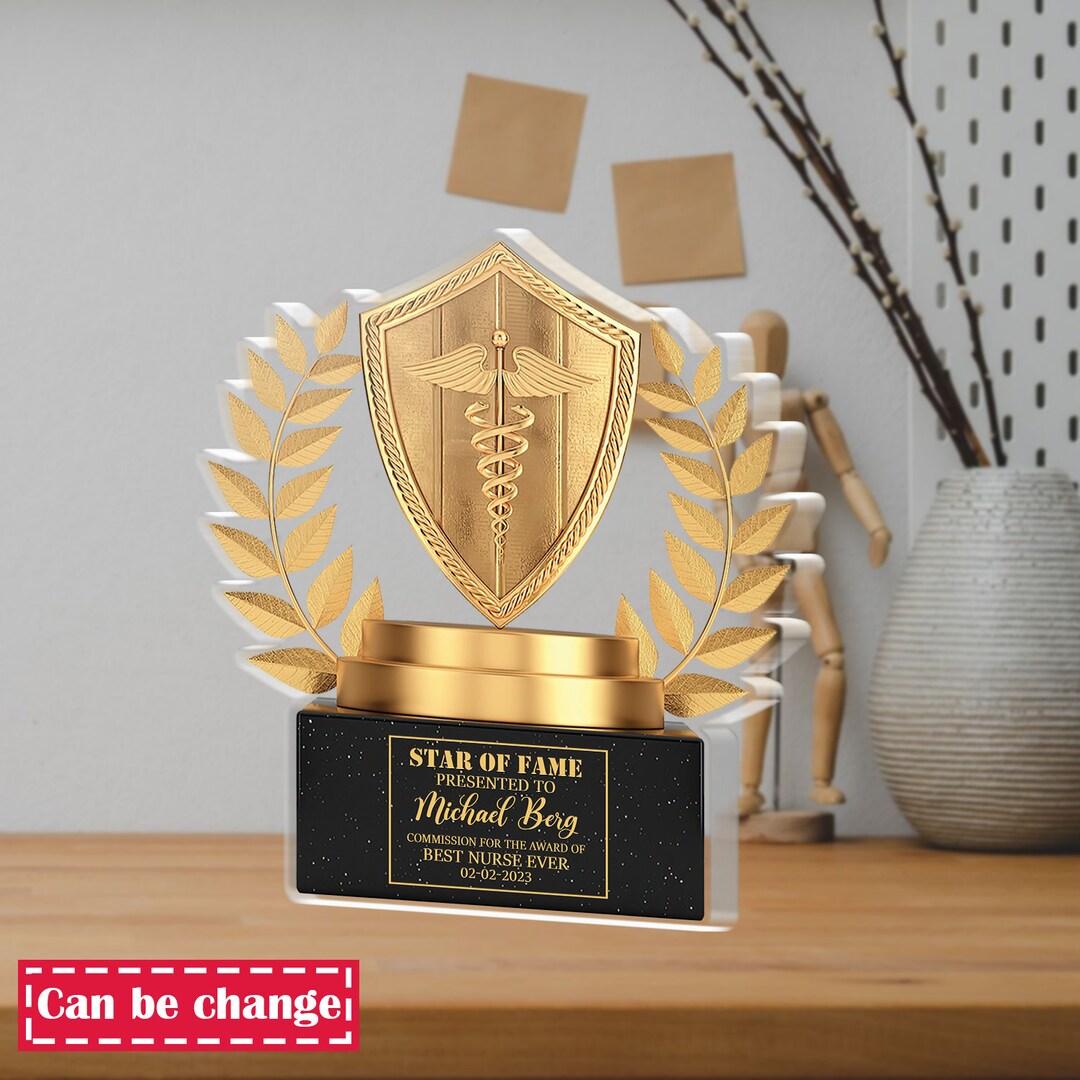 Personalized Medical Caduceus Symbol Acrylic Plaque, Medical Caduceus ...