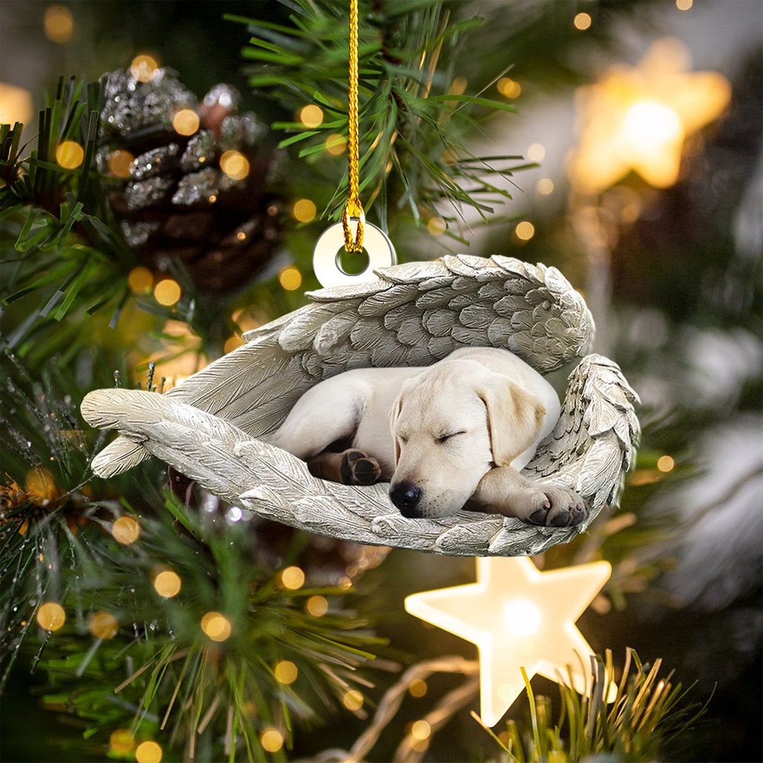Labrador Retriever Dog Angel Wings Car Ornament Labrador Retriever Dog ...