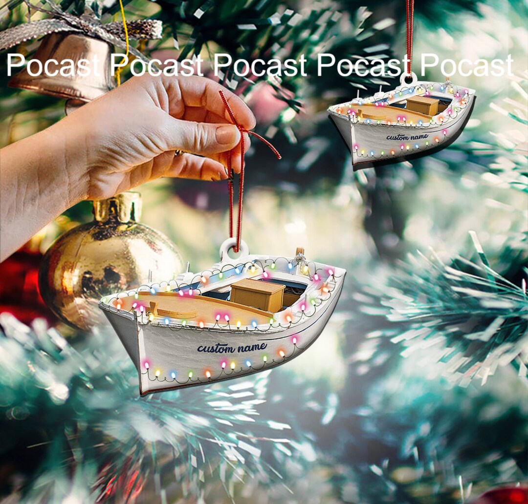Boat Fishing Vessel Christmas Ornament Personalized Fishing Christmas ...