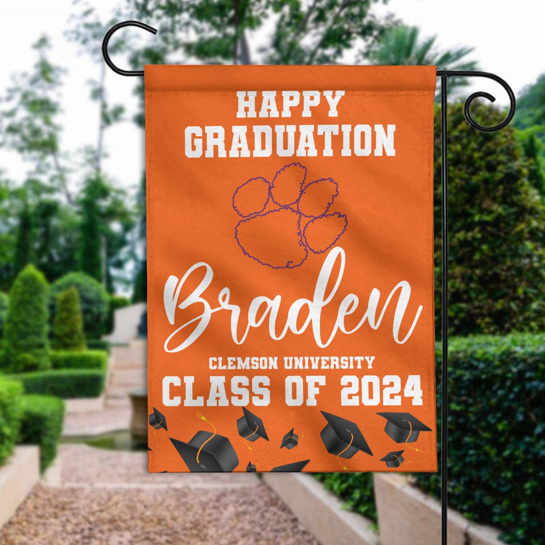 Personalized Graduation 2024 Flag, Custom College Flag, Class of 2024 ...
