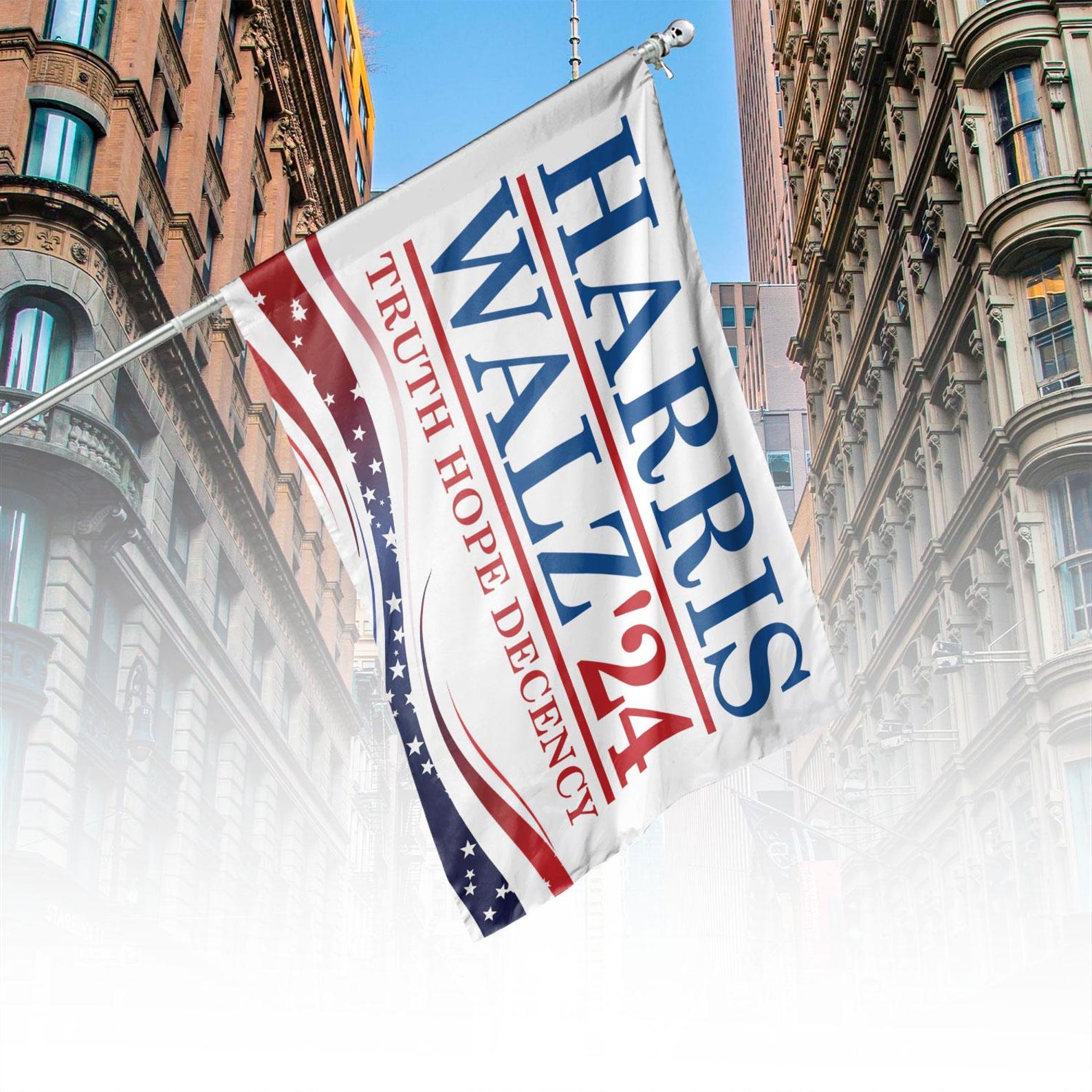 Harris Walz Flag, President Kamala Harris 2024 Flag, Election Flag ...