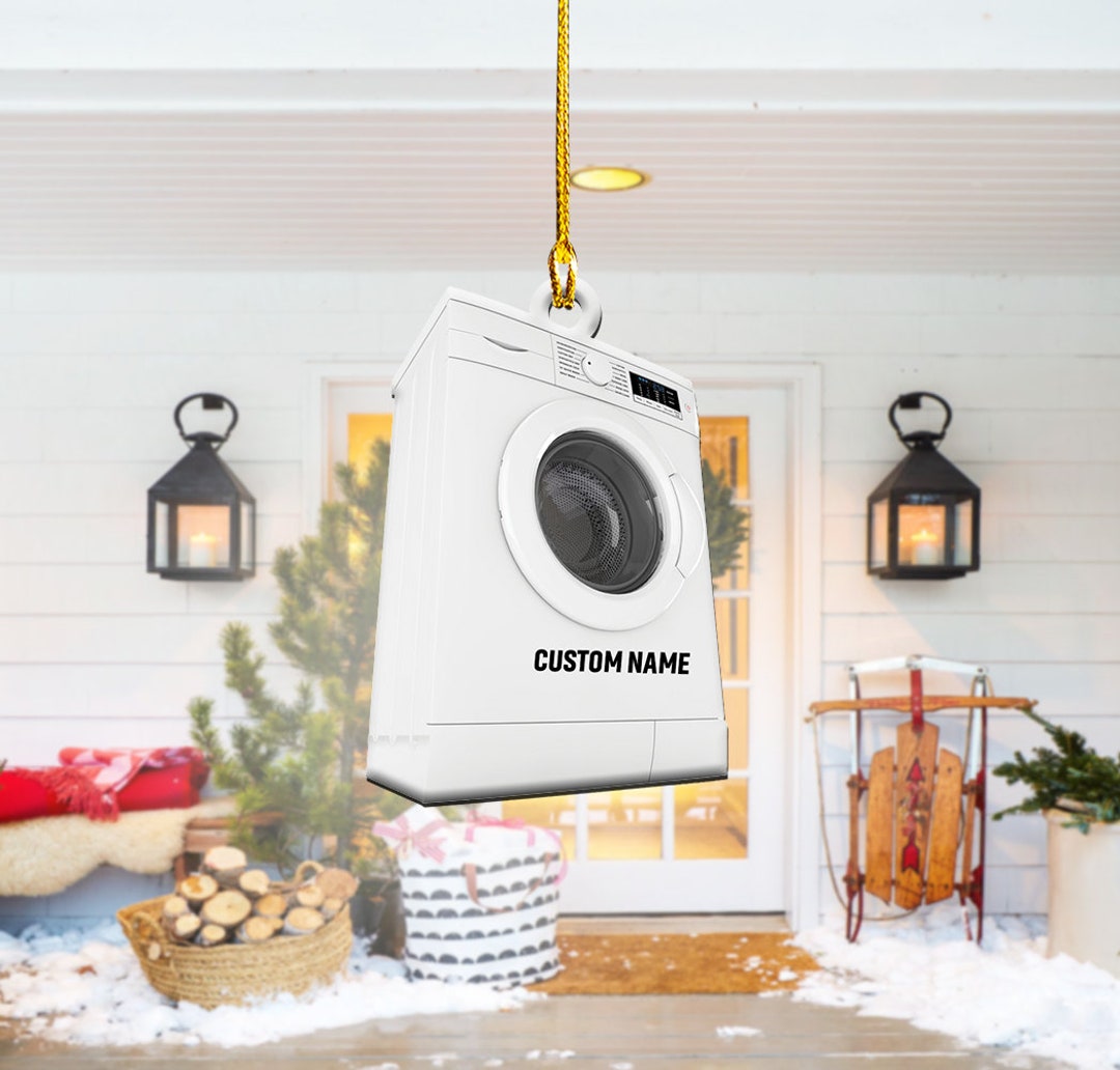 Washing Machine Christmas Ornament, Xmas Tree Decor, Loved Washing ...