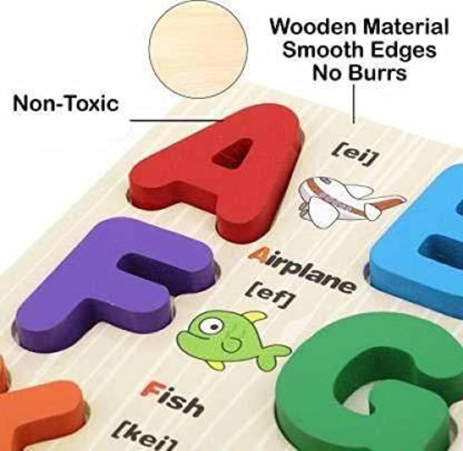 3D Alphabet Puzzles With Pictures Educational Learning ABC Letters ...