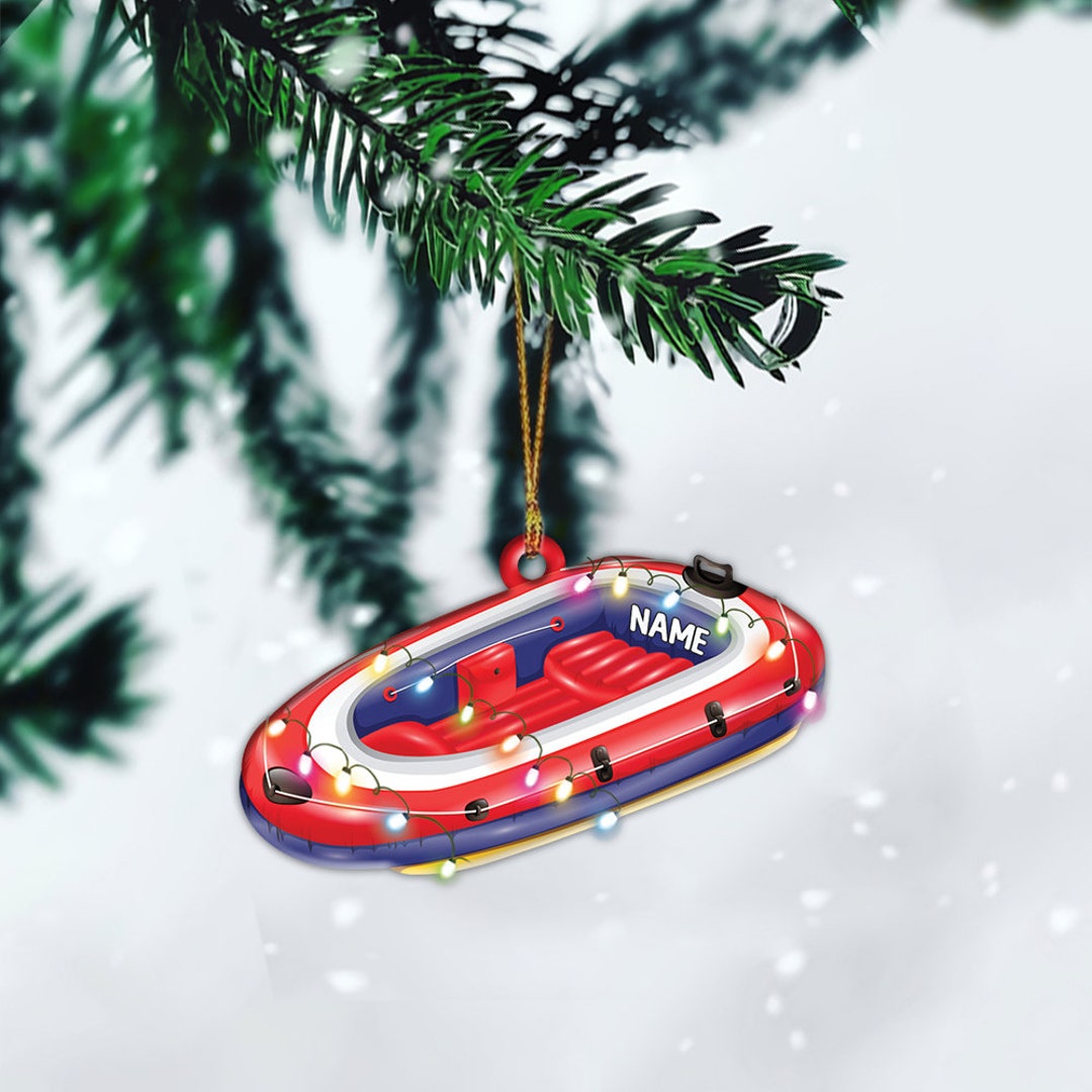 Rubber Boat Christmas Ornament Xmas Tree Ornament Loved - Etsy
