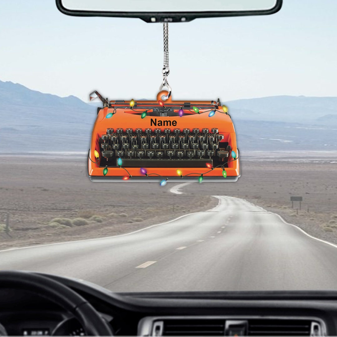 Personalized Retro Typing Machine Ornament Personalized - Etsy