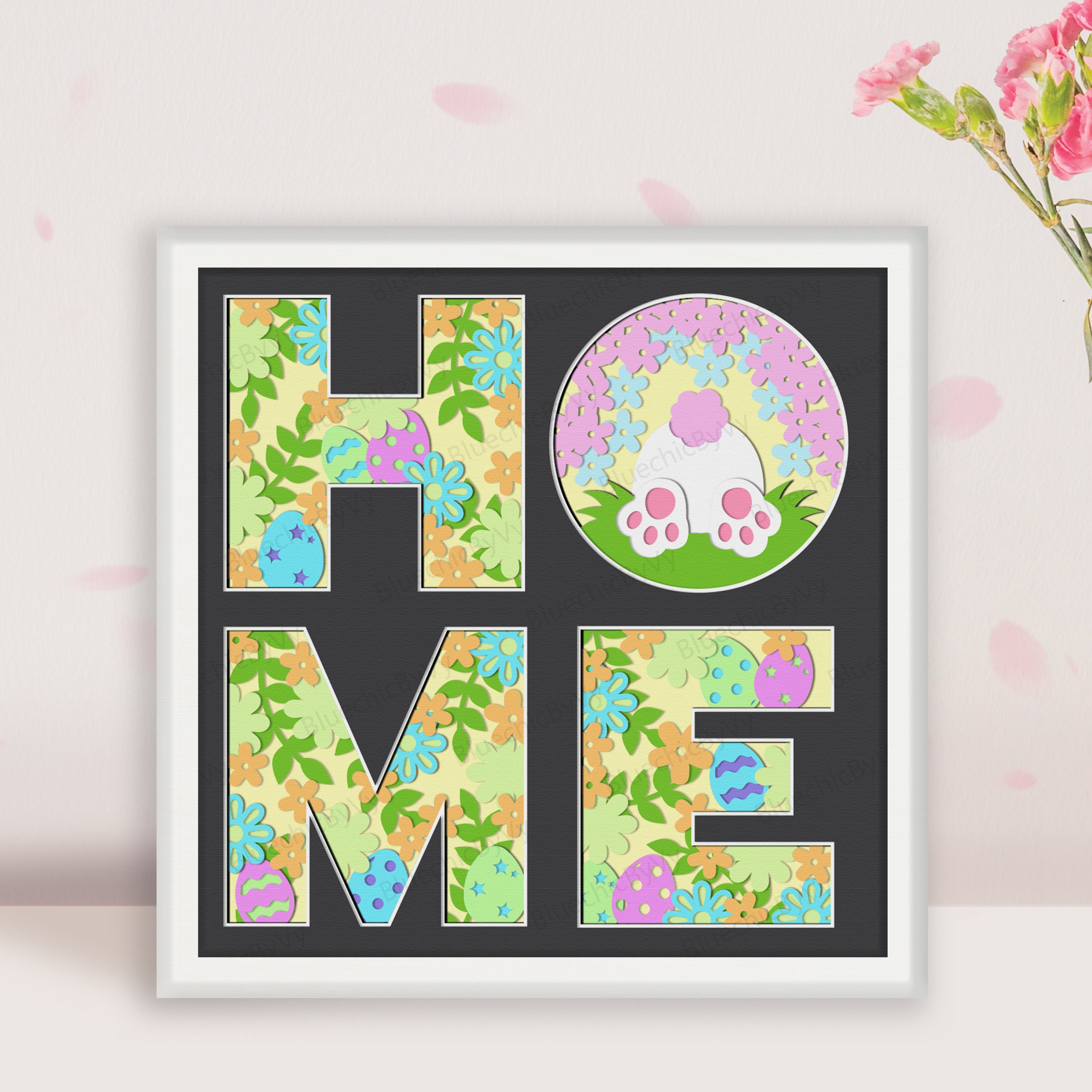 Bundle Easter Shadow Box SVG, Happy Easter Shadow Box, Easter Shadow ...