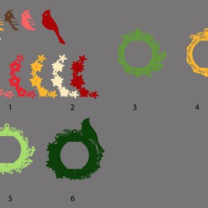 Christmas Wreath Cardinal Lantern Svg, Cardinal Shadow Box,lantern ...