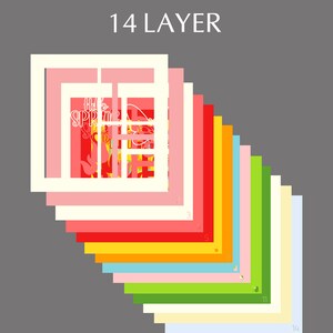 Hello Spring Shadow Box SVG, Spring Flower Light Box, Spring Bicycle 3D ...