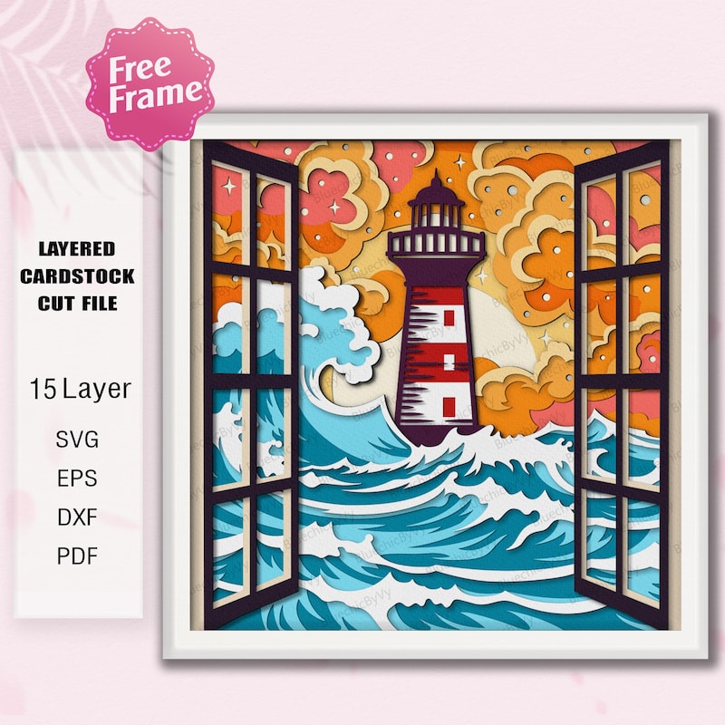 Coastal Paper Shadow Box - Etsy