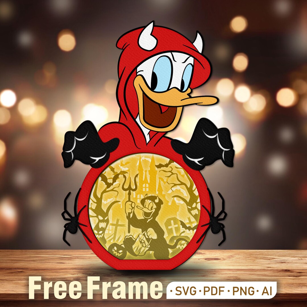 Cartoon Halloween Light Box Svg, Cartoon Halloween 3D Box, Cartoon ...