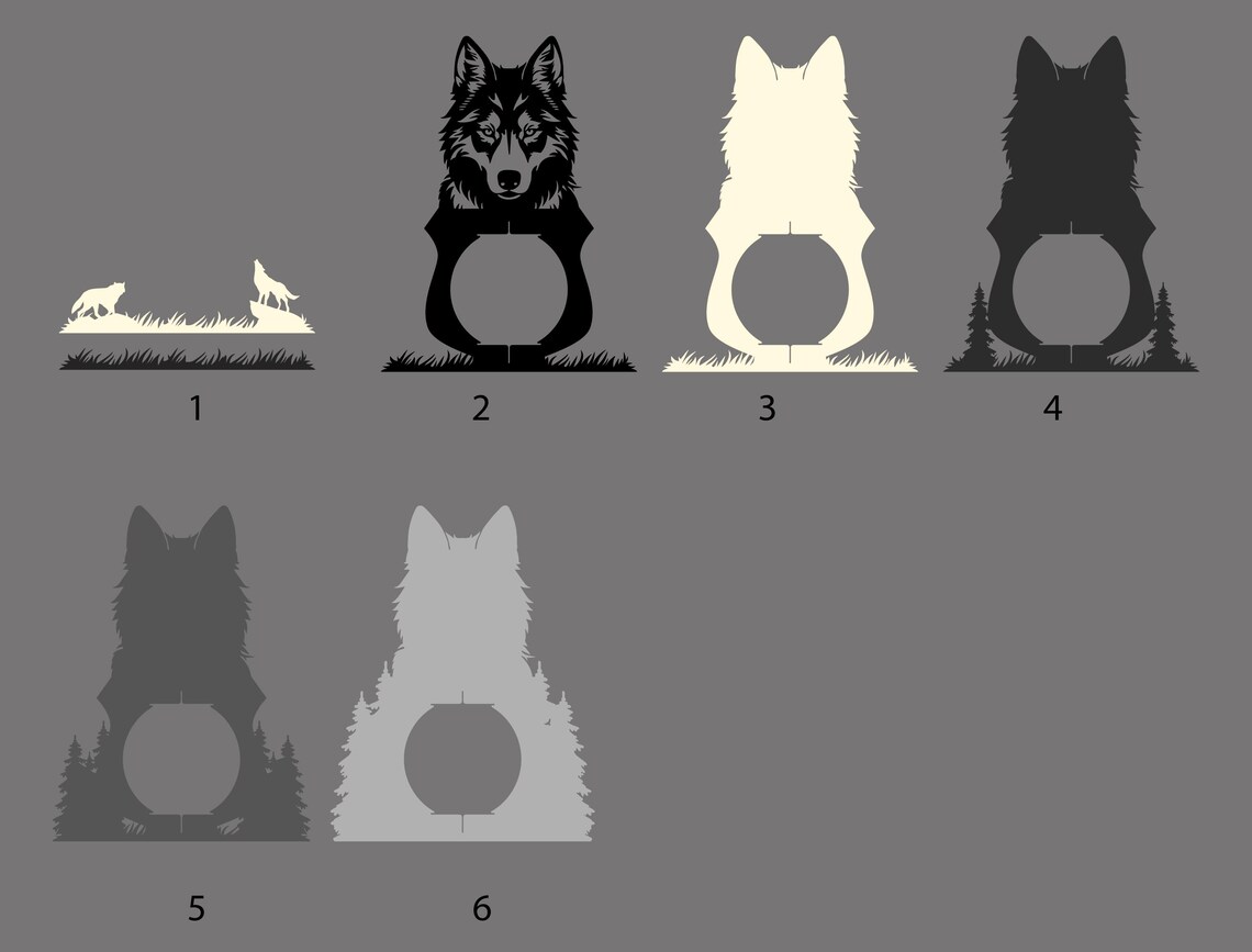 Wolf Light Box Svg, Wolf Shadow Box, Lantern Paper Cut, Wolf Lantern ...