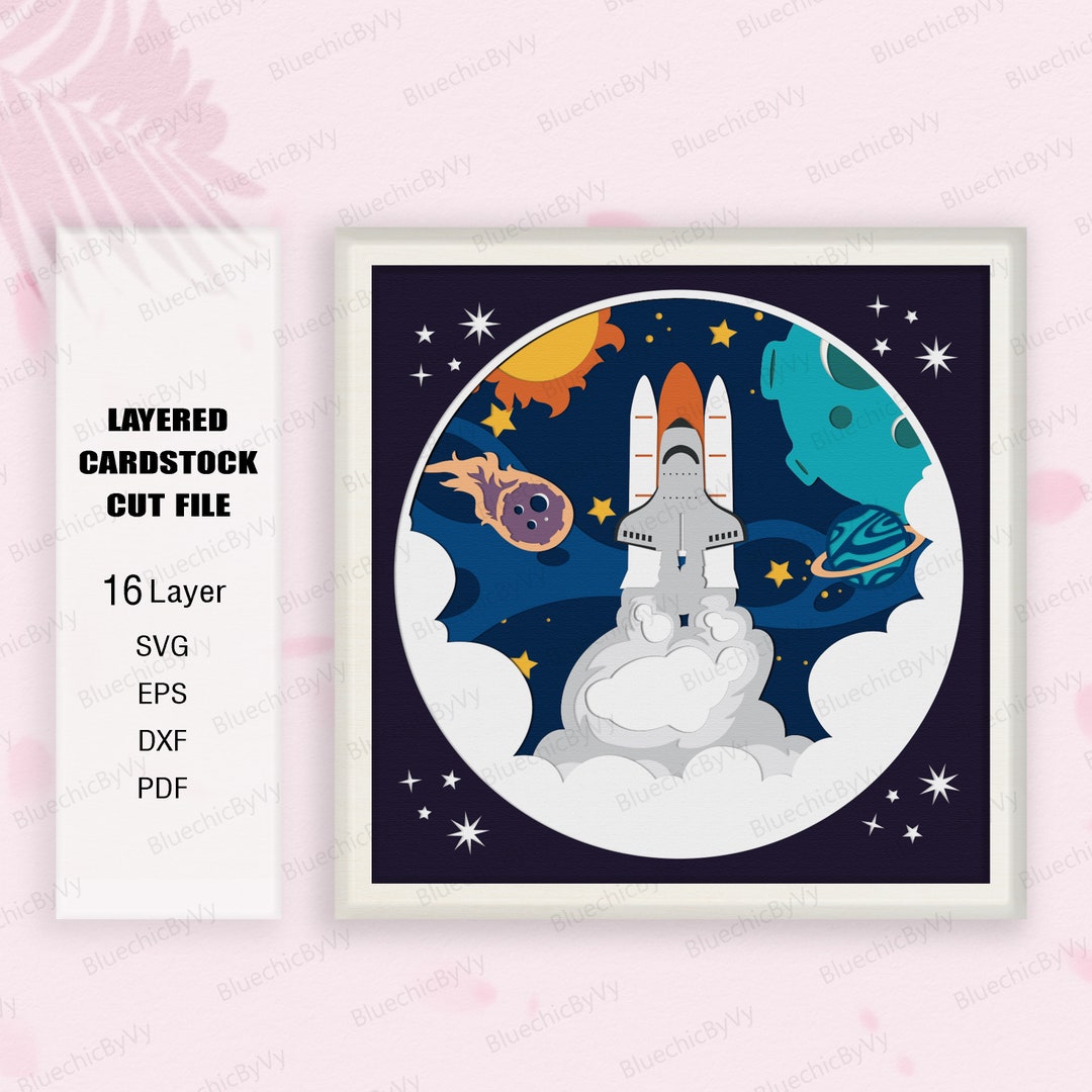 Rochet Shadow Box Svg, the Galaxy Shadow Box, Rochet Light Box Svg ...
