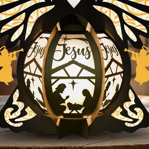 Christmas Angel Wings Light Box Svg, Christmas Angel Shadow Box, Angel ...