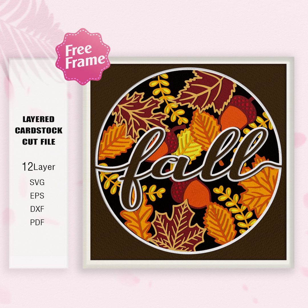 Fall Shadow Box Svg, Fall Svg, Thanksgiving 3D Box, Faith Svg, for ...