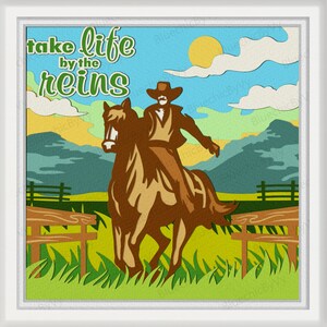 Bundle Horse Cowboy Shadow Box SVG, Western Cowboy Light Box Svg ...