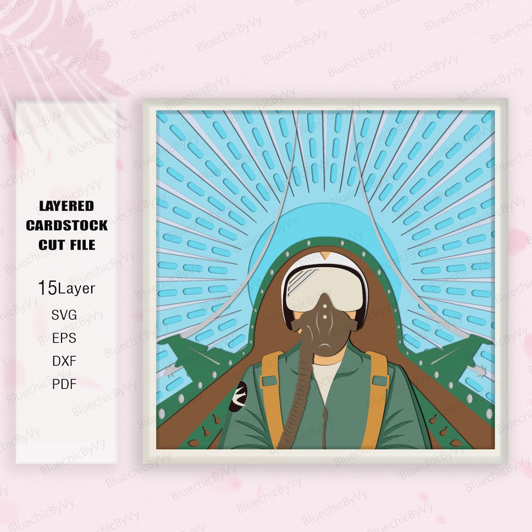 Pilot Shadow Box Svg, Pilot Gift, Astronaut Light Box Svg, Pilot 3D Box ...