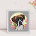 Boxer Dog Shadow Box SVG, Boxer Dog Shadow Box, Gift Dog Lover, for ...