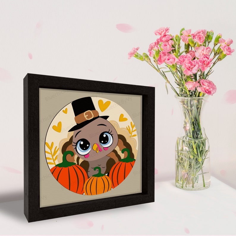 Turkey Thanksgiving Shadow Box SVG for Cricut Projects DIY ...