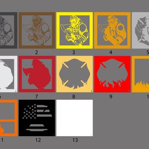 Firefighter Shadow Box, Firefighter Shadow Box Svg, Firefighter Light ...