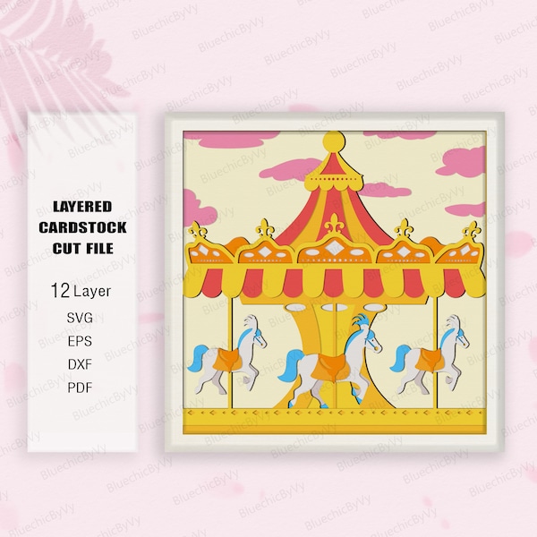 3d Carousel Svg - Etsy